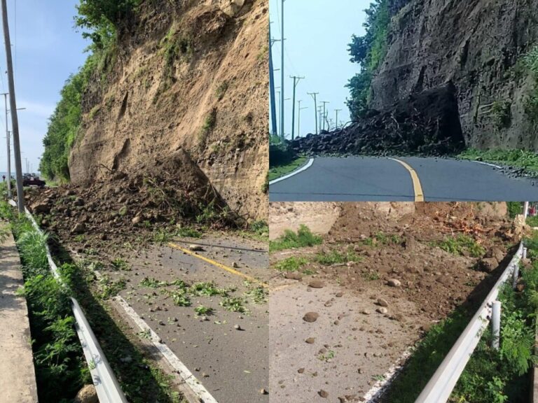 Landslides under Tarreau cliff causes road block • Nature Isle News